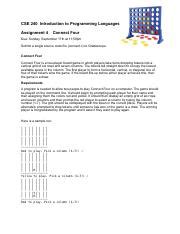 A4 Pdf CSE 240 Introduction To Programming Languages Assignment 4