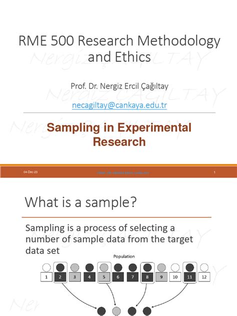 Sampling Pdf Sampling Statistics Science