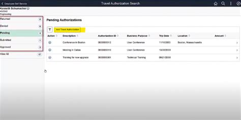 Peoplesoft Fscm 50 Travel Authorization And Expense Management