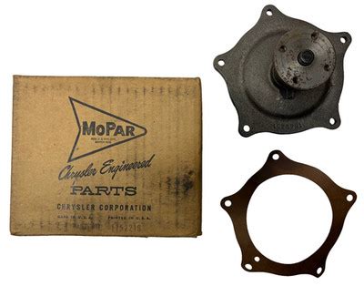 New Old Stock Water Pump For 1957 58 Dodge And Desoto V8 Models Mopar