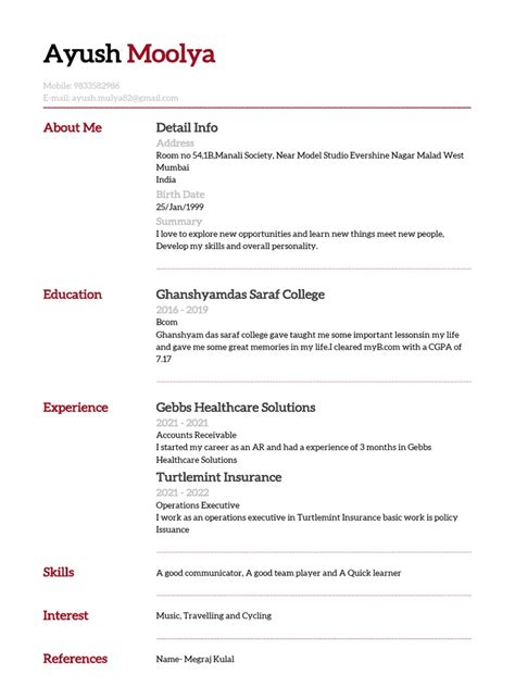 Ayush Resume 1655391814 Pdf