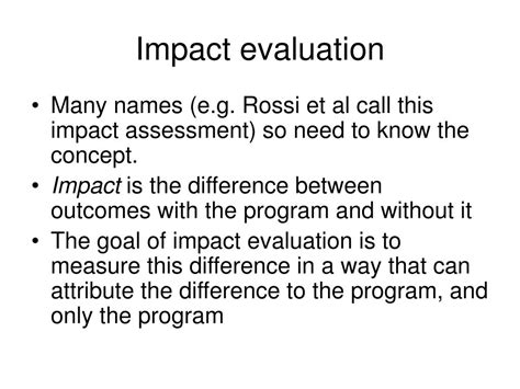Ppt An Introduction To Impact Evaluation Powerpoint Presentation Free Download Id3765774