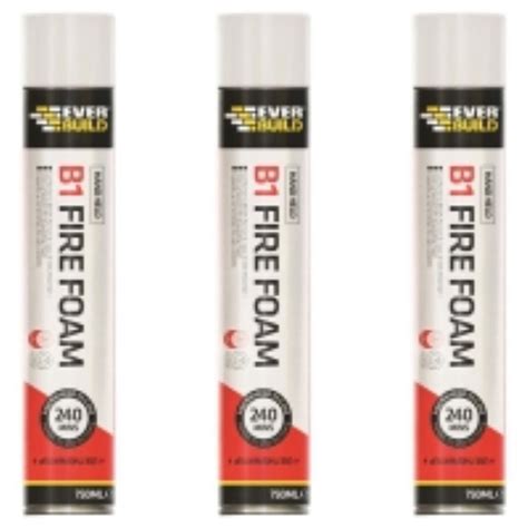 Everbuild B1 Hand Held Expanding Fire Rated Foam Pink 750 Ml Evfiren