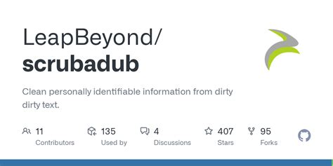 GitHub LeapBeyond Scrubadub Clean Personally Identifiable Information From Dirty Dirty Text