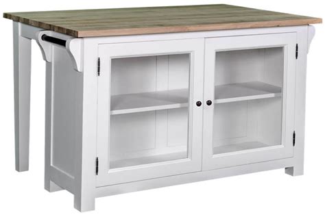 Casa Padrino Landhausstil Kücheninsel Weiß Naturfarben 135 X 85 X H