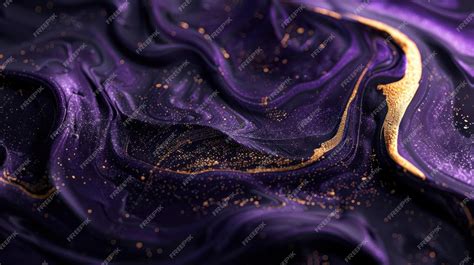 A Luxurious Fabric With A Gold Purple And Black Color Scheme Premium