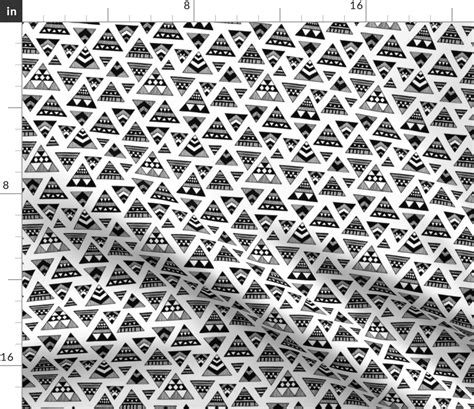 Aztec Triangles Fabric Spoonflower