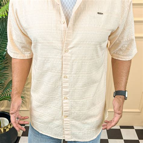 Turbo Knit Craft Crochet Casual Shirt In Light Skin Turbo Brands Factory