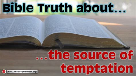 Basic Bible Teaching 🕊️ Bible Truth About The Source Of Temptation