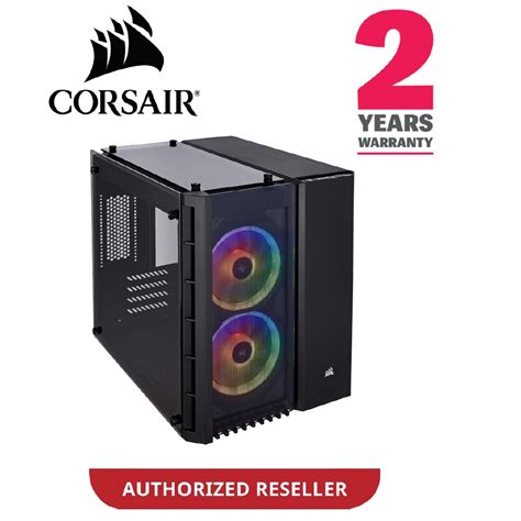 Corsair Crystal Series 280x Rgb Tempered Glass Micro Atx Black Cc