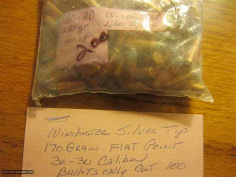 Winchester Silver Tip Bullets For Reloading 30 30 Win For Sale