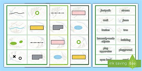 Orienteering Map Symbols Bingo Map Reading Activity