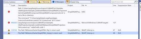 VS Designer Build Errors With NetProjectionSample Issue 1056 Microsoft CsWinRT GitHub