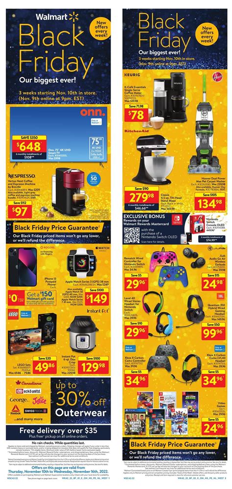 Walmart Black Friday Flyer November 9 To 16