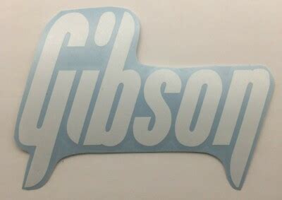 Gibson Guitar Logo 2 Die Cut Vinyl Sticker Classic Punk Hard Rockroll
