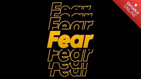 Fear Text Effect Generator TextStudio