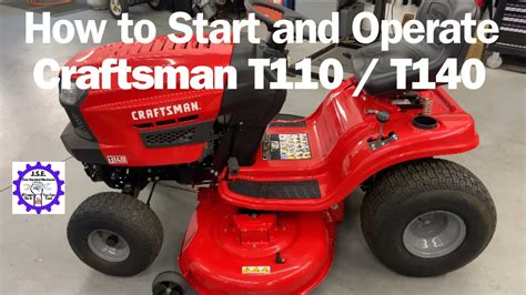How To Start And Operate Craftsman T110 T140 Lawn Tractor Youtube