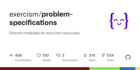 Github Exercismproblem Specifications Shared Metadata For Exercism