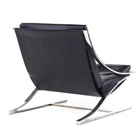 Paul Tuttle For Carson Johnson Mid Century Z Chrome Lounge Chair For