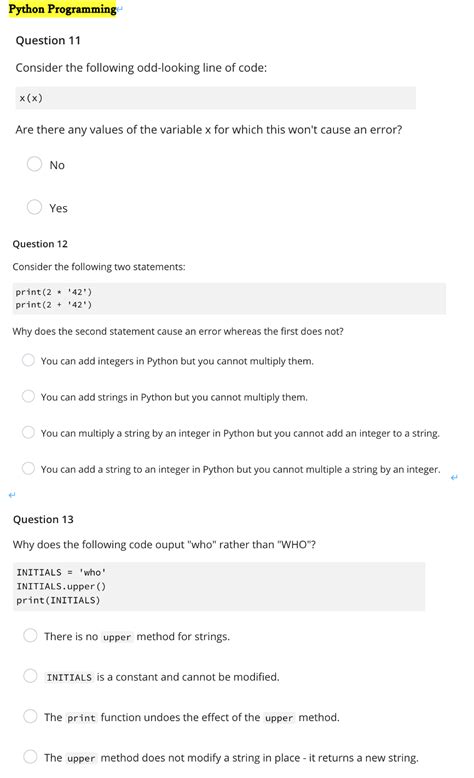 Solved Python Programming Question 11 Consider The Following