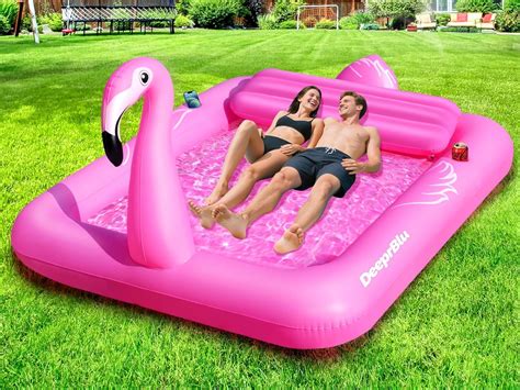 Deeprblu Luxury Flamingo Inflatable Tanning Pools For 2