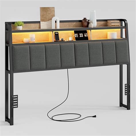 Onbrill Ergonomic Headboard For Queen Size Bed With 2 Tier