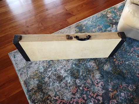 Airline Valco Supro Guitar Case 50s 60s Blond Reverb