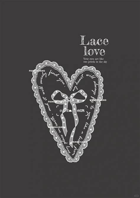 蕾丝爱心蝴蝶结图案 小红书 花瓣网