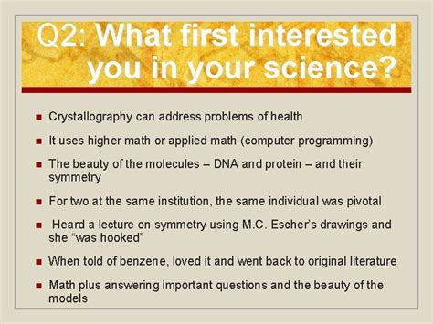 A Brief History Of Women In Crystallography Especially
