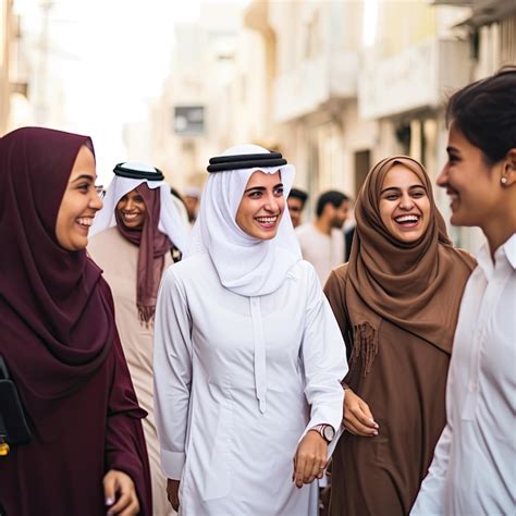 Premium Photo People Smiling In Doha
