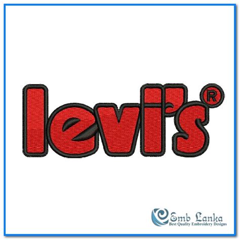 Levis Logo 2 Embroidery Design Emblanka
