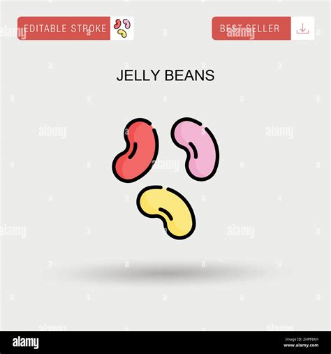 Jelly Beans Simple Vector Icon Stock Vector Image And Art Alamy