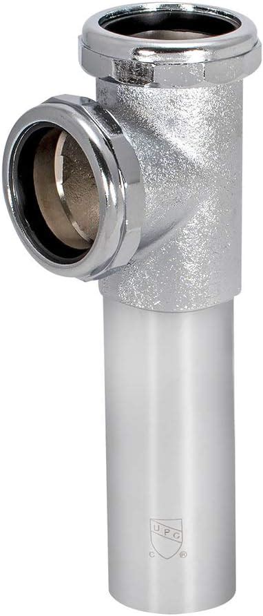 Lasco 03 3853 1 12 Inch Chrome Plated Brass Slip Joint Both Ends 90