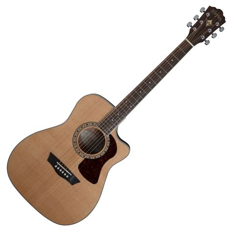 Washburn Hf11sce Heritage 10 Series Cutaway Folk W Reverb