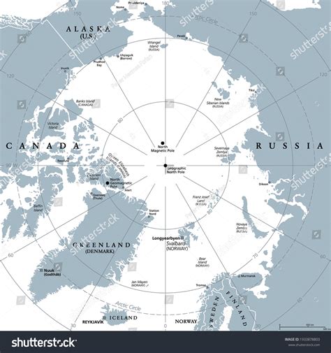 Map Showing Arctic Circle One For All