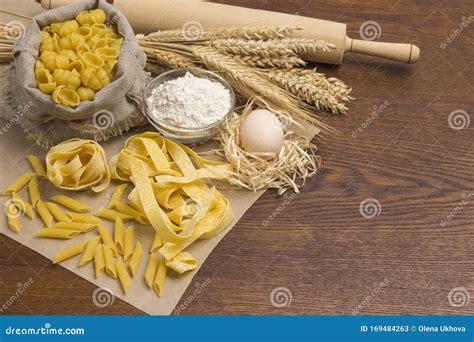 Organic Food Durum Wheat Pasta Stock Image Image Of Fresh Culinary