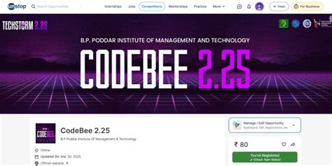 techstorm2 25 codebee codingevent teamwork techcommunity