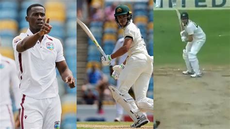 Wi Vs Aus Shamar Joseph Rips Into Australia On Day 1 Of First Test