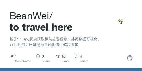 Github Beanwei To Travel Here Scrapy