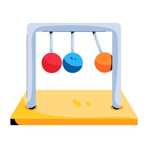 Premium Vector Modern Flat Icon Of Newton Cradle