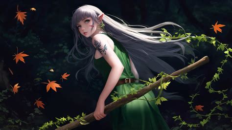 Anime Forest Girl Wallpapers Wallpaper Cave