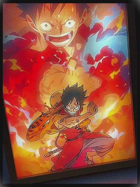 One Piece Luffy Gear Second Led Frame Storyofanime