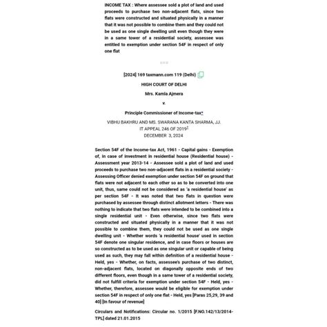 Is Deduction Us 54 And 54f Can Be Claimed Simultaneously Rja