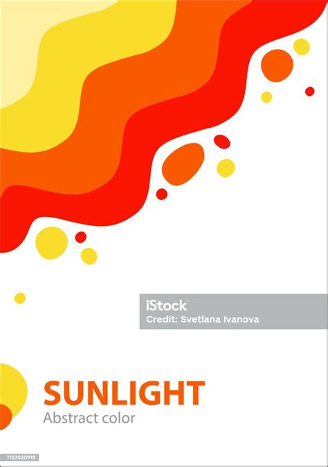 Summer Abstract Cover With Bright Colorful Sun And Splashes Of Light