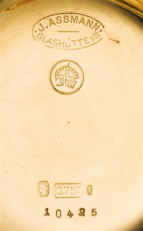J Assmann GlashÜtte J Assmann，格拉蘇蒂 A Ladys Gold Decoratively