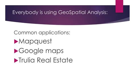 Ppt Geospatial Analysis Powerpoint Presentation Free Download Id