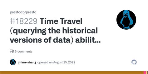 Time Travel Querying The Historical Versions Of Data Ability For Hudi Table · Issue 18229
