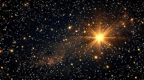 Premium Photo Glowing Stars In The Night Sky