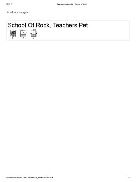 Teachers Pet Lyrics And Chords Analysis Of The Hit Song From School Of