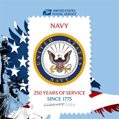 Us Navy 250th 2025 Us Stamps